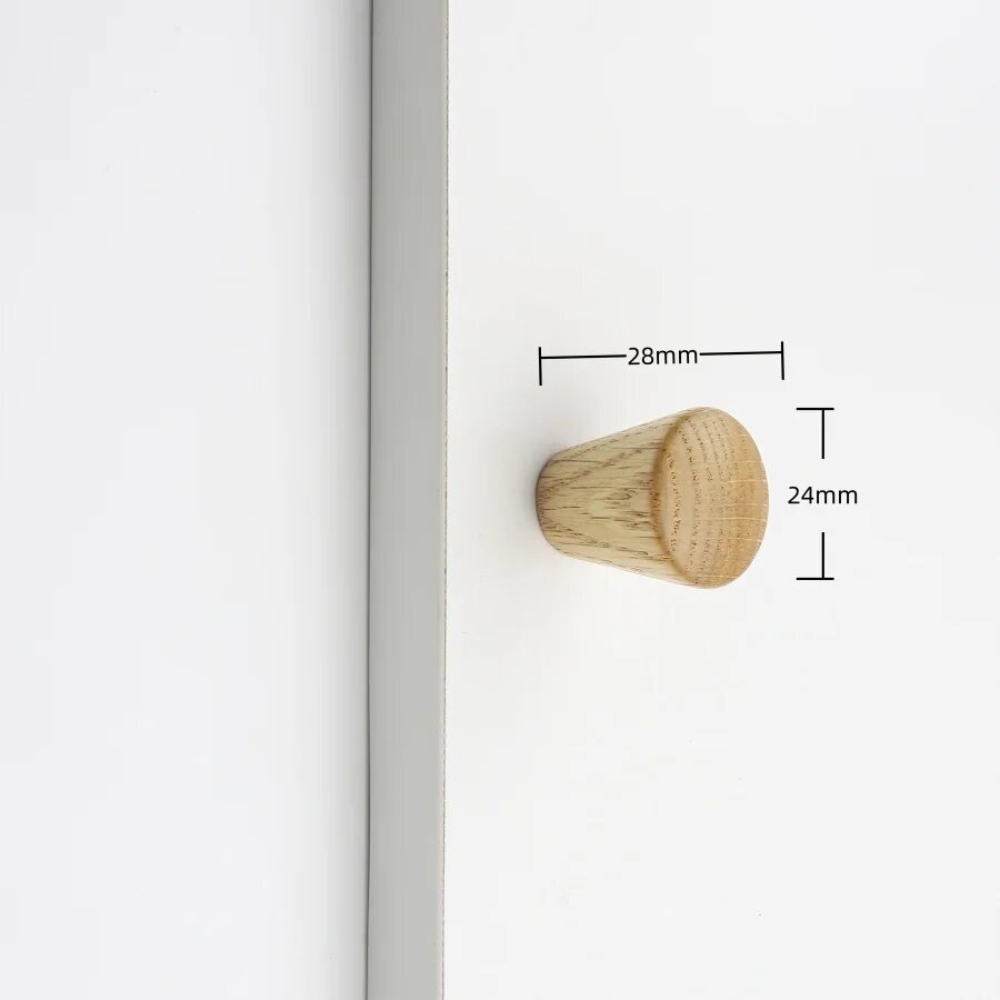 Деревянные ручки для шкафов Oak-24x28mm