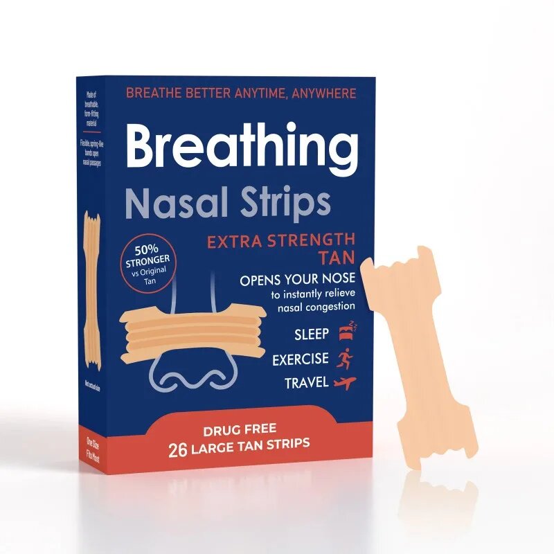 Назальные полоски Breathing Extra Strength Tan 26pcs-1Box red