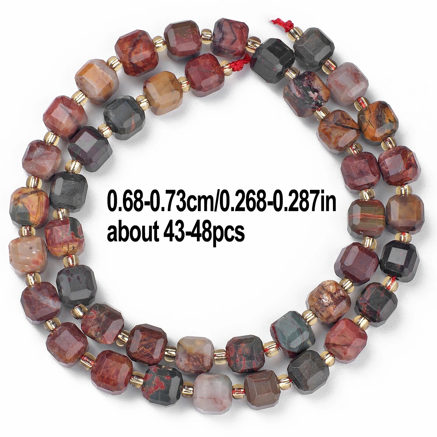 Бусины из яшмы Пикассо nociuciu picasso jasper-2