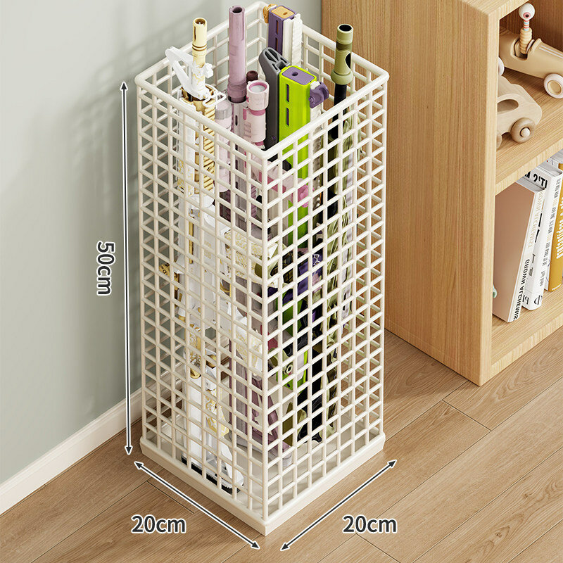 Корзина для хранения инструментов для уборки ванной и туалета, вместительный органайзер для хранения бытовых метел и швабр.