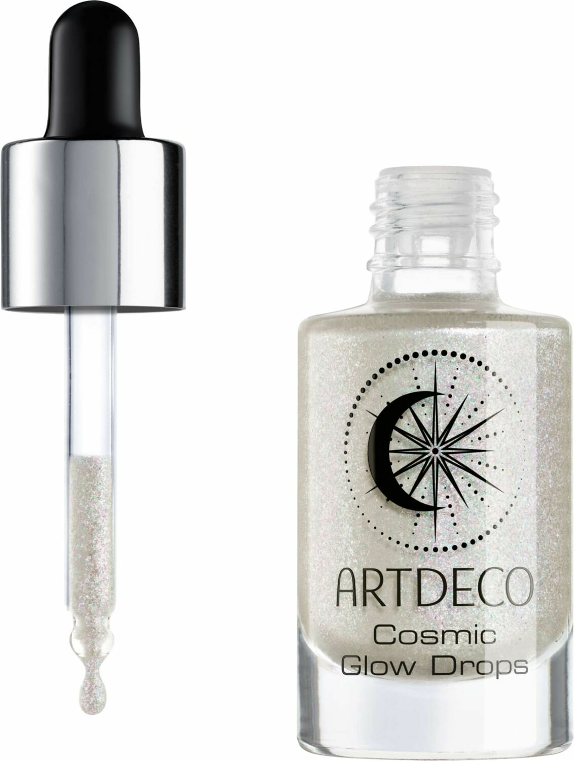 ARTDECO Масло с шиммером для тела и лица COSMIC GLOW DROPS, тон 1 Млечный путь/Milky way, 6 мл