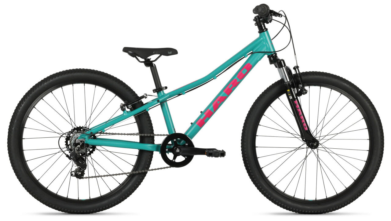 Подростковый велосипед Haro Flightline 24" (2025) 24 Бирюзово-красный (122-142 см)
