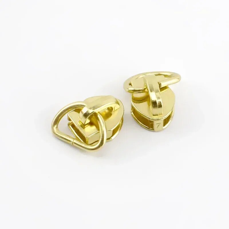 Слайдеры для молний Meetee 5#, 5/10/20 шт. KY2063-LightGold, 10Pcs