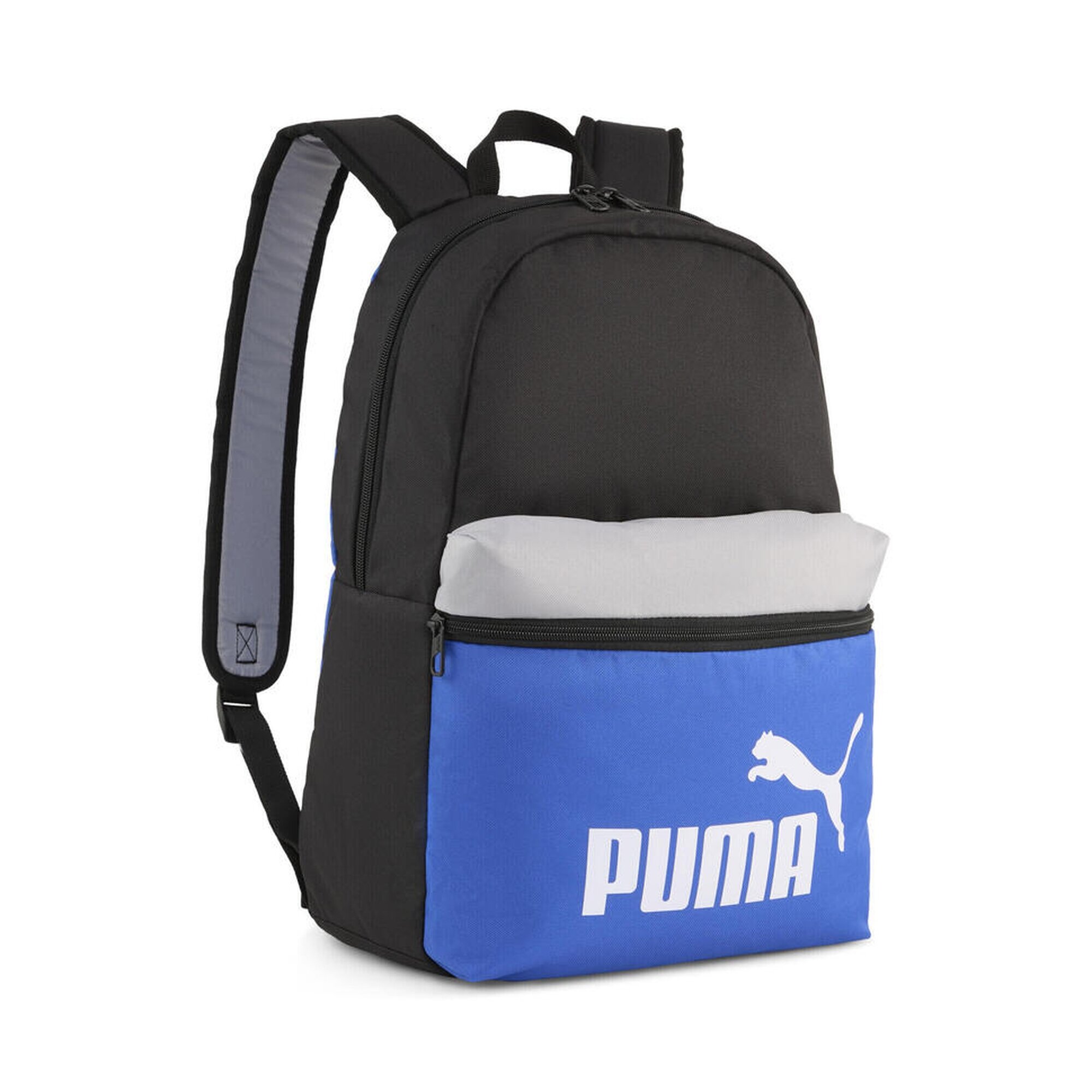 Рюкзак Decathlon, в спортивном стиле, PUMA Phase , объем 22 л, цвет Черный / Синий