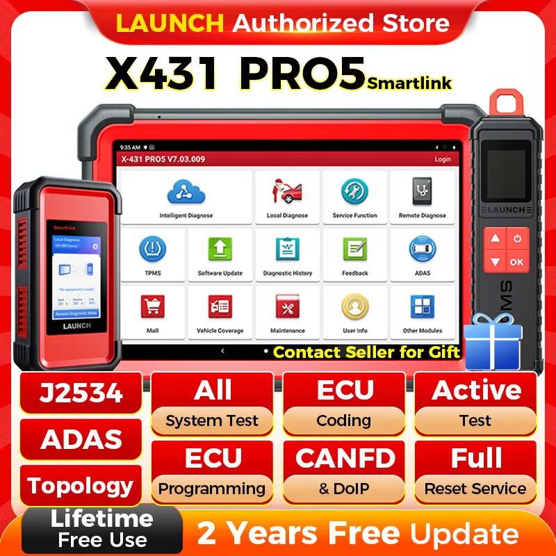Запуск X431 PRO5 SmartLink Автомобильные диагностические инструменты J2534 Global Version