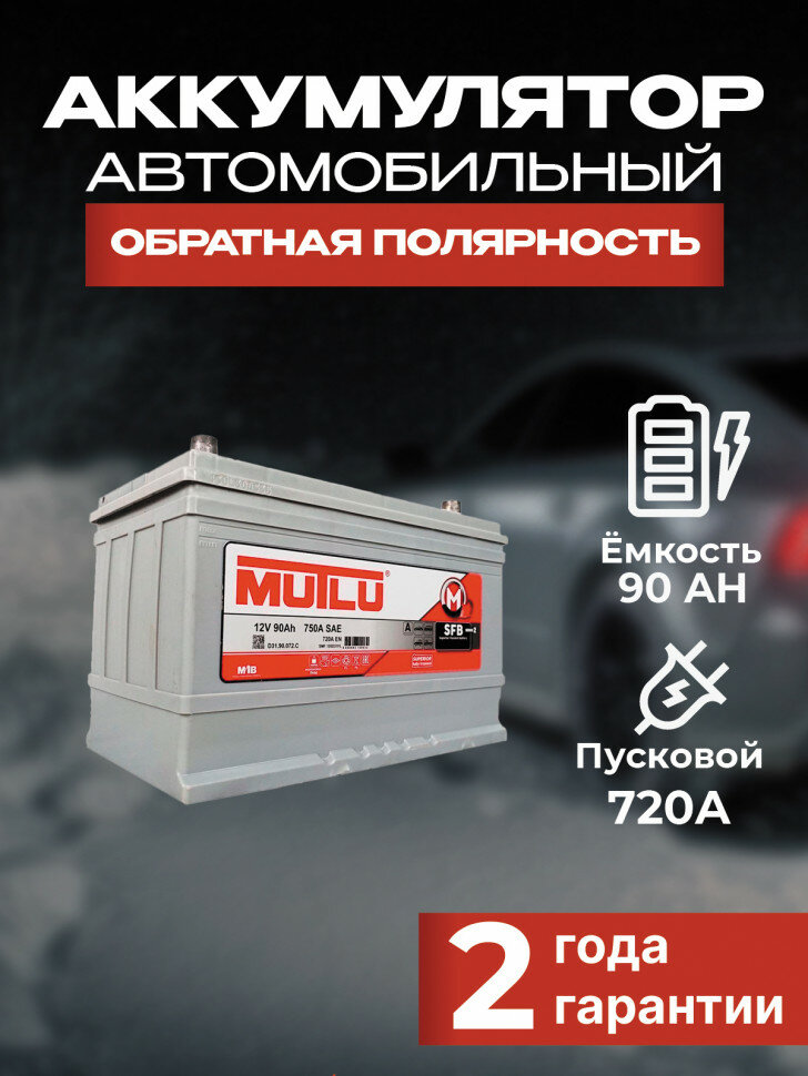 Аккумулятор MUTLU SFB 2 SMF 105D31FL / D31.90.072. C