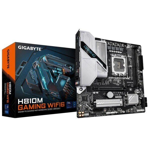 Материнская плата Gigabyte H810M Gigabyte WIFI6, LGA1851, Intel H810, 2xDDR5, 4xSATA, 1xM.2, 1xPCIe 4.0 x16, 1xPCIe 3.0 x1, 1xDP, 1xHDMI, 1x2.5Gb LAN,