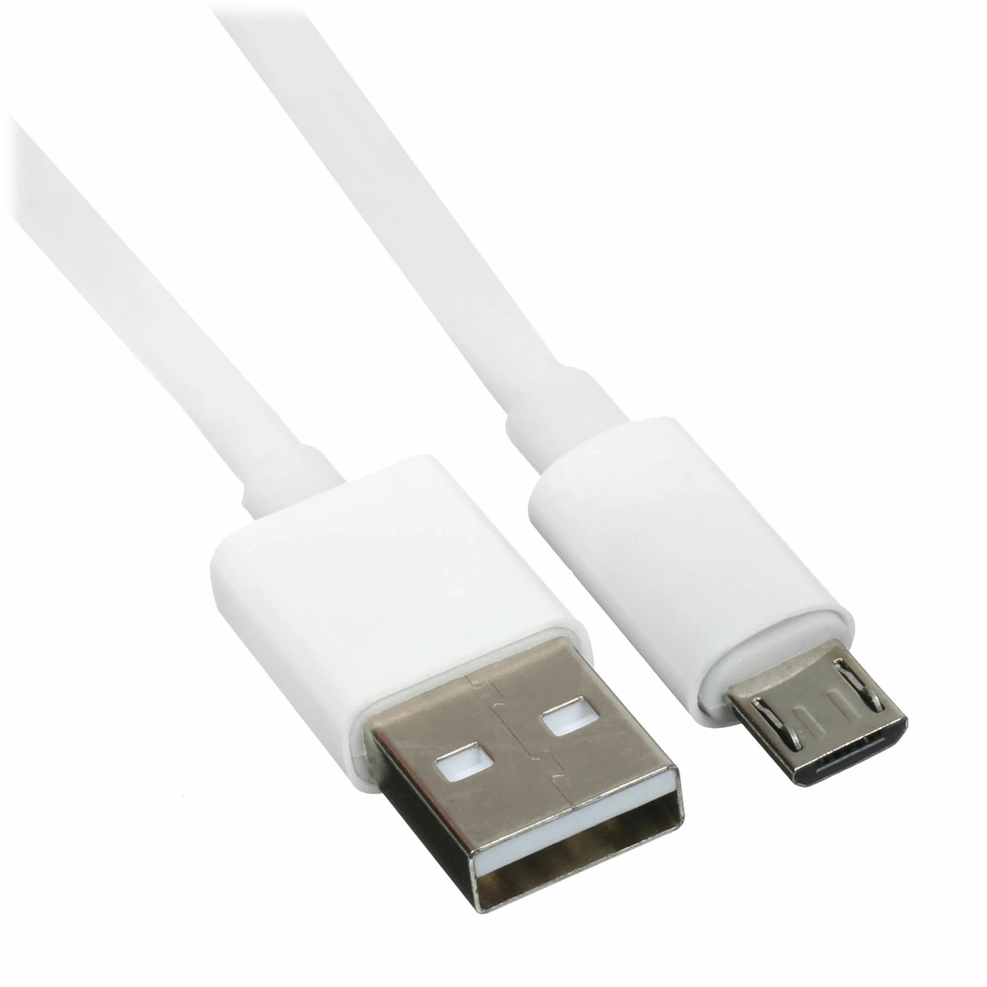 Кабель круглый KEYRON micro USB - USB 2.0 Type-A белый 1 м