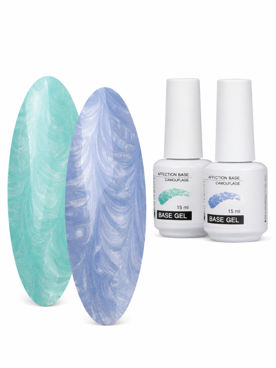Набор базовых гелей Affection Тон 704H Sofiprofi CAMOUFLAGE BASE GEL, 15 мл