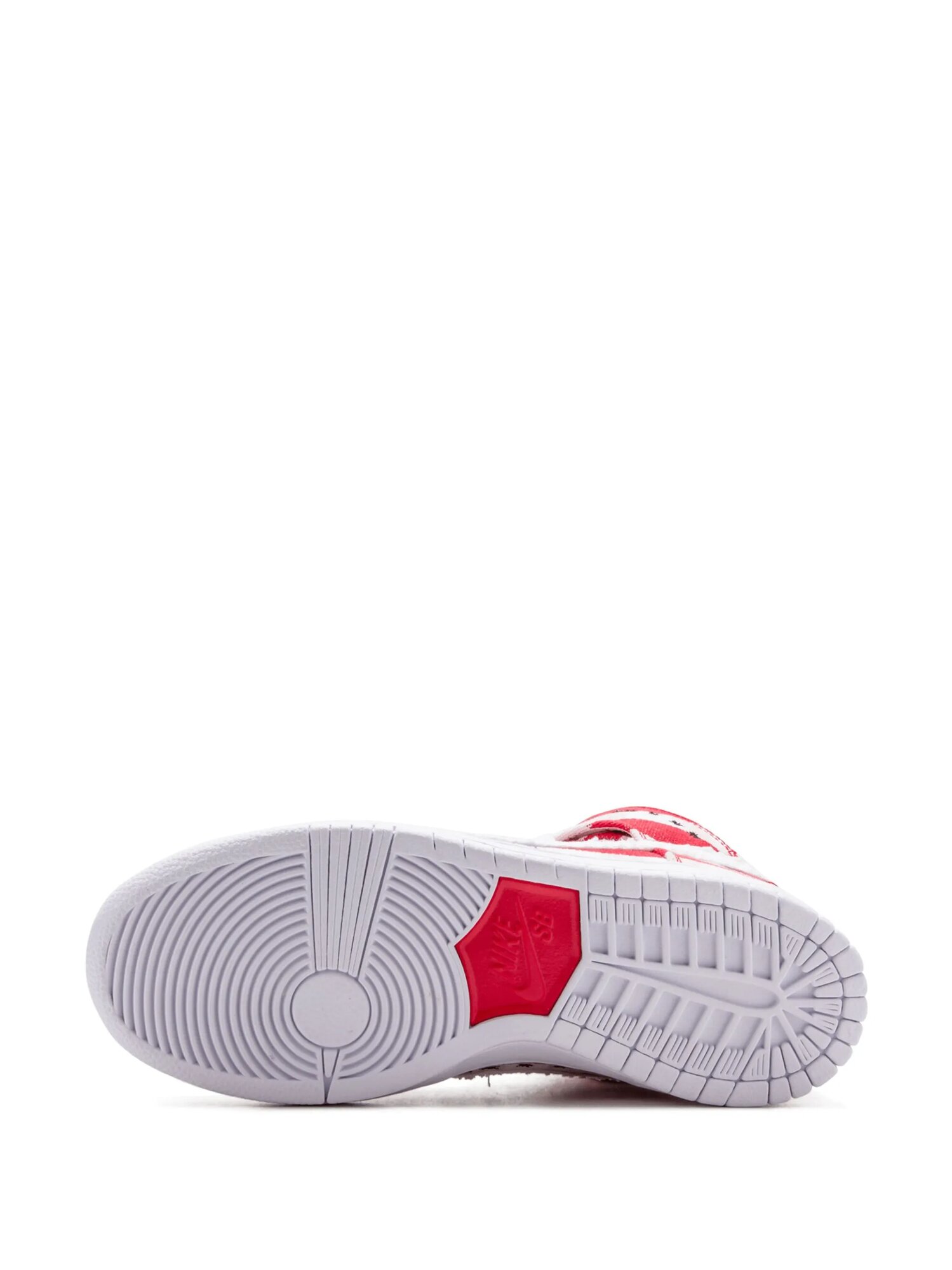 Кроссовки NIKE Dunk High Pro SB Picnic Table, размер 10 US, красный — фото 1