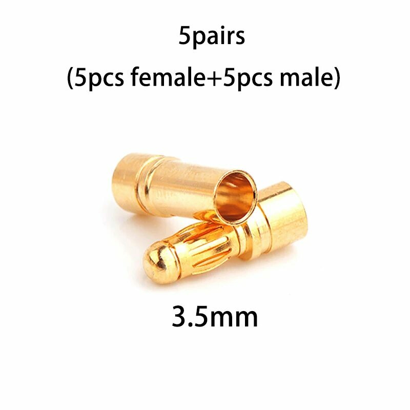 YOWOO POWER Amass 3.5mm золотые разъемы 5 пар