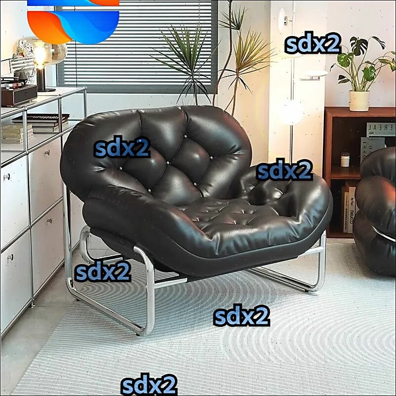 Кушетка 74х80х66 см, черный матовый