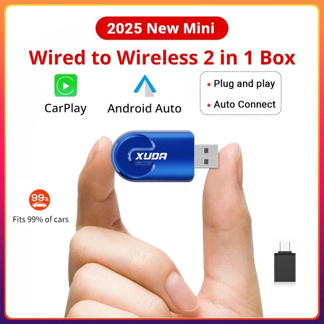 Новый беспроводной автомобильный адаптер XUDA CarPlay Android Smart Mini Box представляет собой универсальное устройство с быстрым подключением по Wi-Fi, работающее по принципу Plug-and-Play и подходящее для автомобилей Nissan.