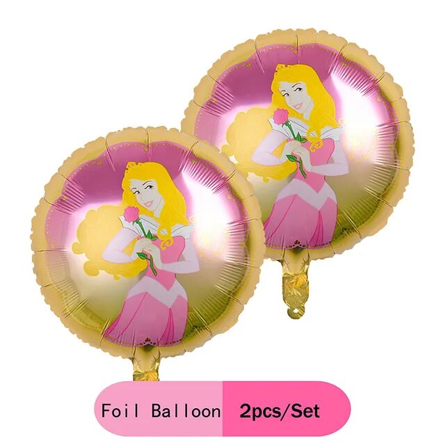MINISO Принцесса Аврора Спящая Красавица Товары для Дня Рождения Декор Латексные Шары Фон Бумажные Тарелки Чашки Брошь Детские Игрушки,