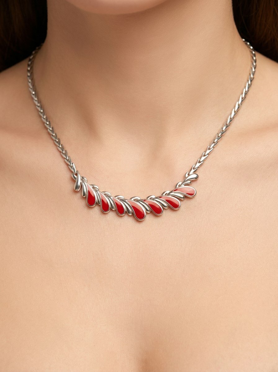 Колье, серебро, 925 проба