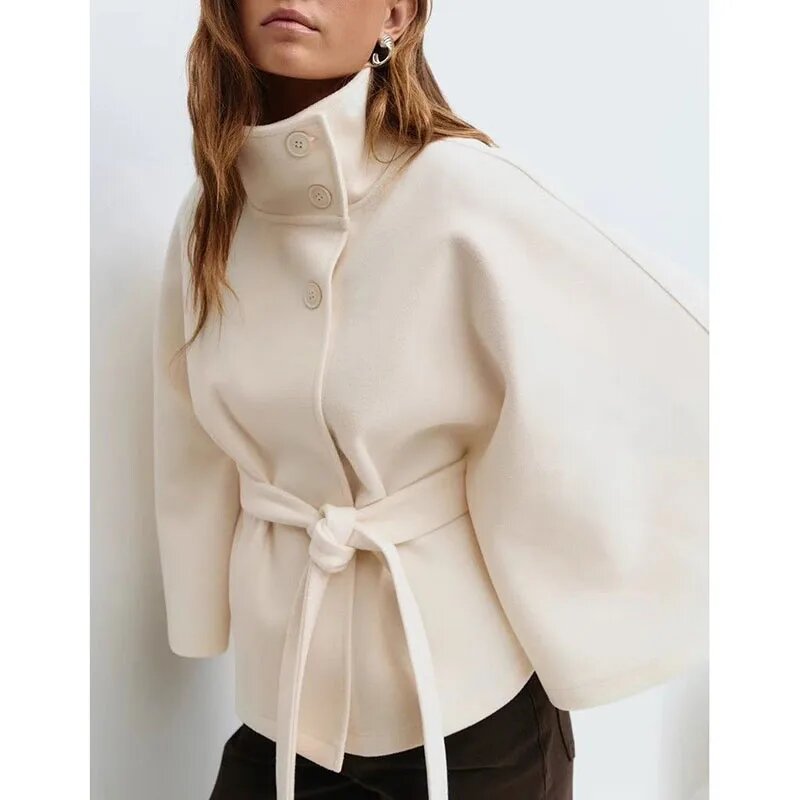 Женская шерстяная накидка XLMJDZGS Бежевый, XL, beige