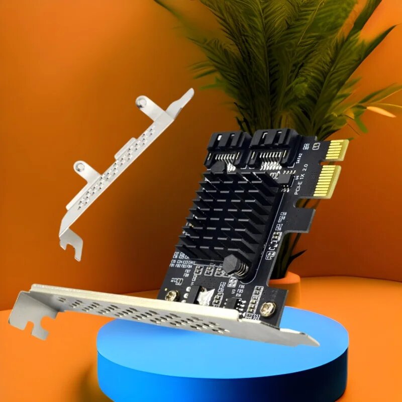 BTBcoin PCI-e SATA 2-портовый адаптер SATA3.0