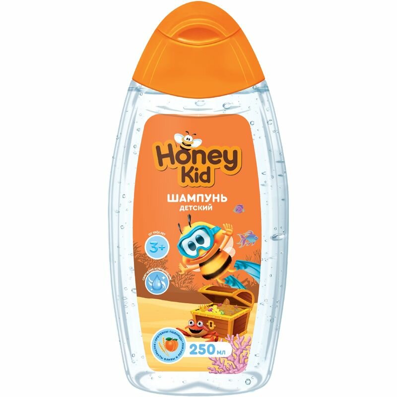 Детский шампунь Honey Kid для девочек и мальчиков, 250ml, 2шт в упаковке