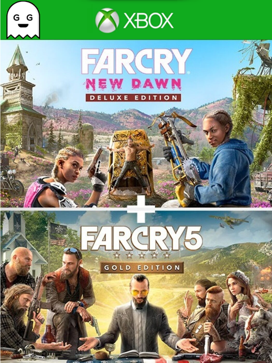 Игра Far Cry 5 Gold Edition + Far Cry New Dawn Deluxe Edition, цифровой ключ Xbox One/Series X|S, Рус. озв, Аргентина