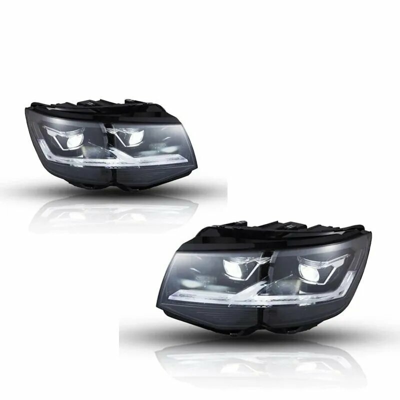 Фары автомобильные, 2 шт, арт. Светодиодные фары Volkswagen T6 (2015-2020г) в стиле T6.1 VLAND