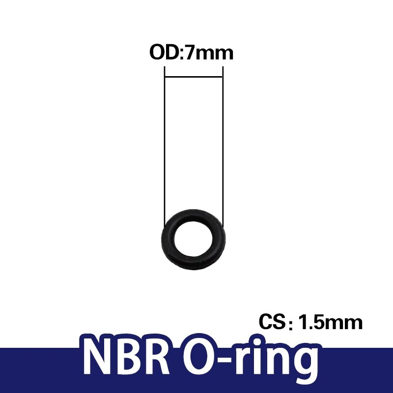 NBR O-ring 7x4x1.5mm, 10 шт.