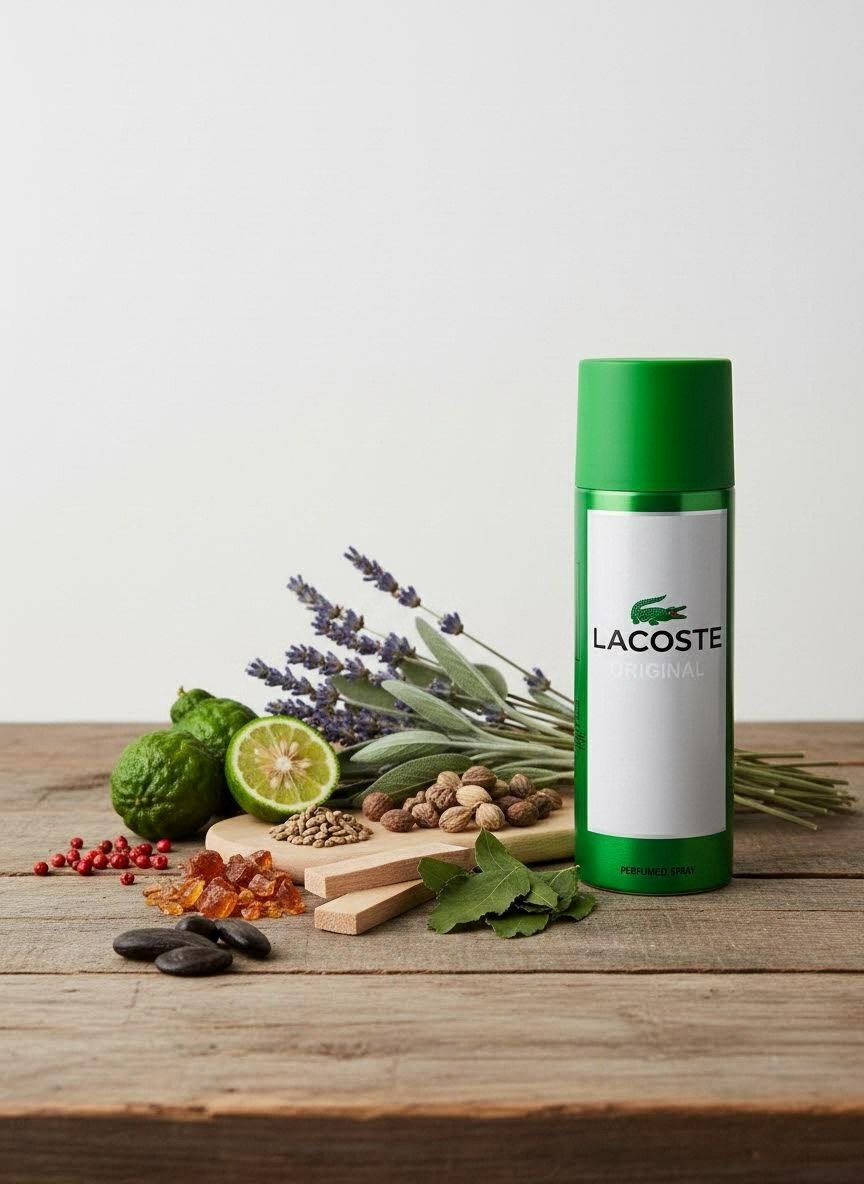 Дезодорант тела LACOSTE, для мужчин, цитрусовый аромат, спрей, 200мл