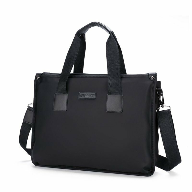 Мужской портфель, простая сумка для компьютера из ткани Оксфорд, повседневная деловая сумка через плечо, мужская деловая сумка