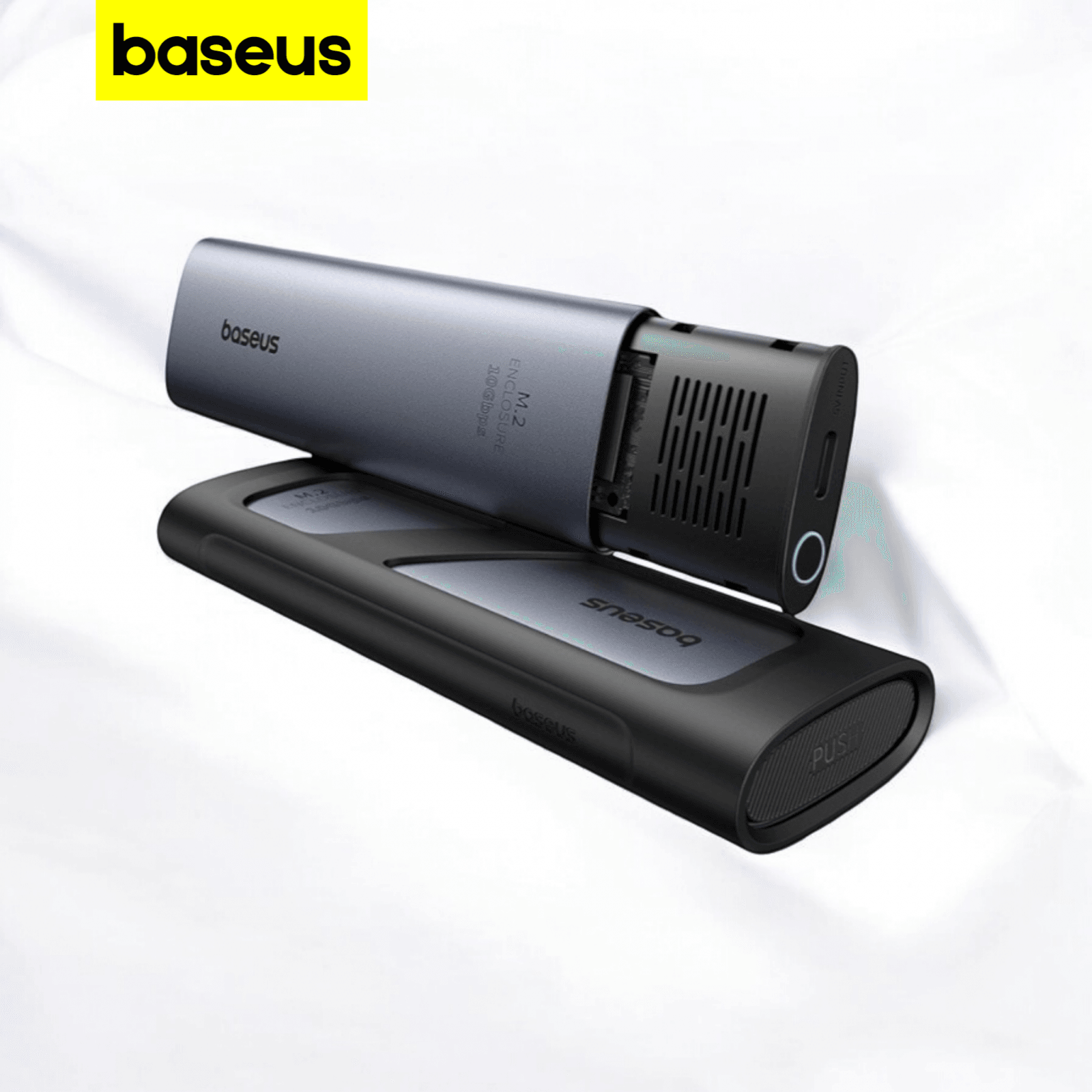 Бокс для жесткого диска Baseus FlyJoy Series SSD Enclosure (M.2 NVMe) серый (B00760600811-01)