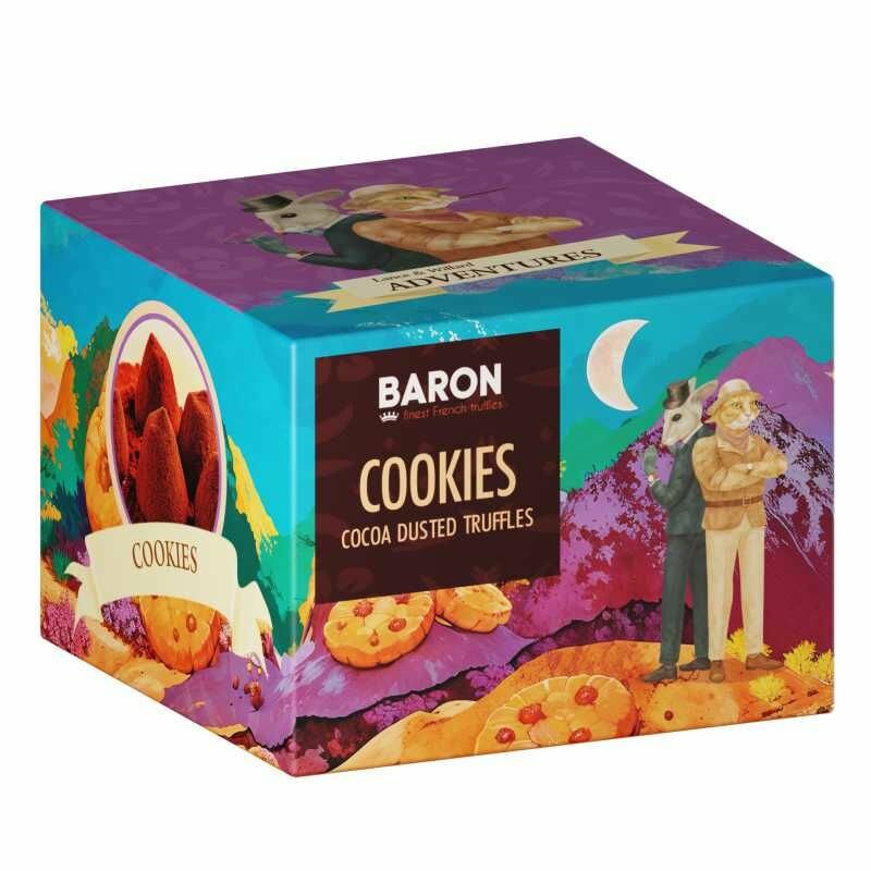 Трюфели BARON французские с кусочками печенья 100г
