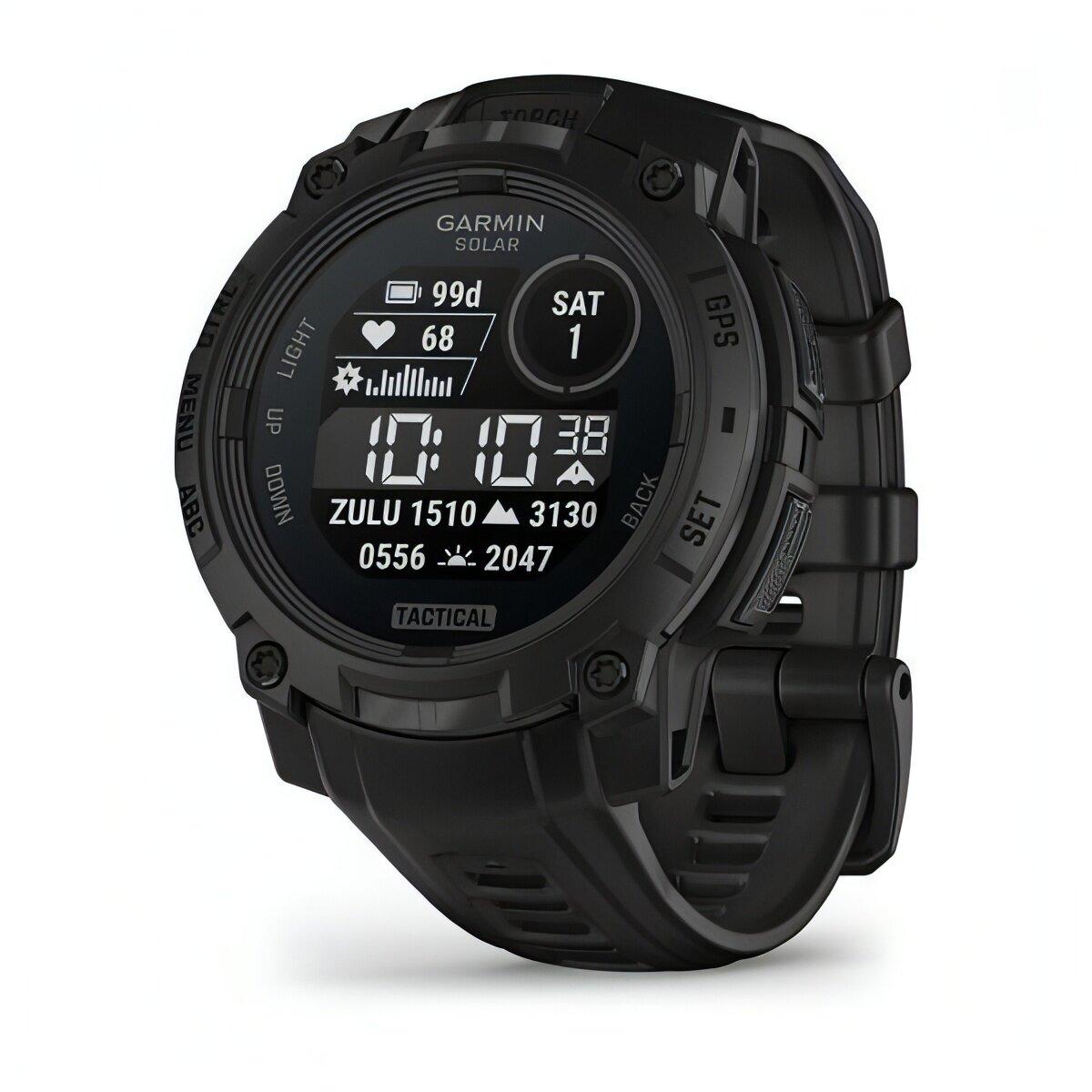 Спортивные часы Garmin Instinct 3 Solar Tactical Edition черный 45мм