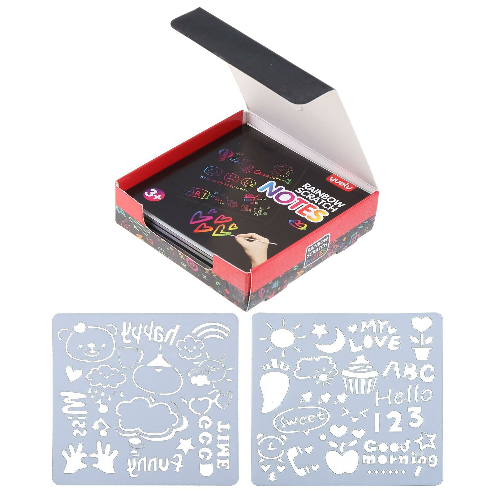 Скрап-бумага для рисования «Радуга», 100 шт.