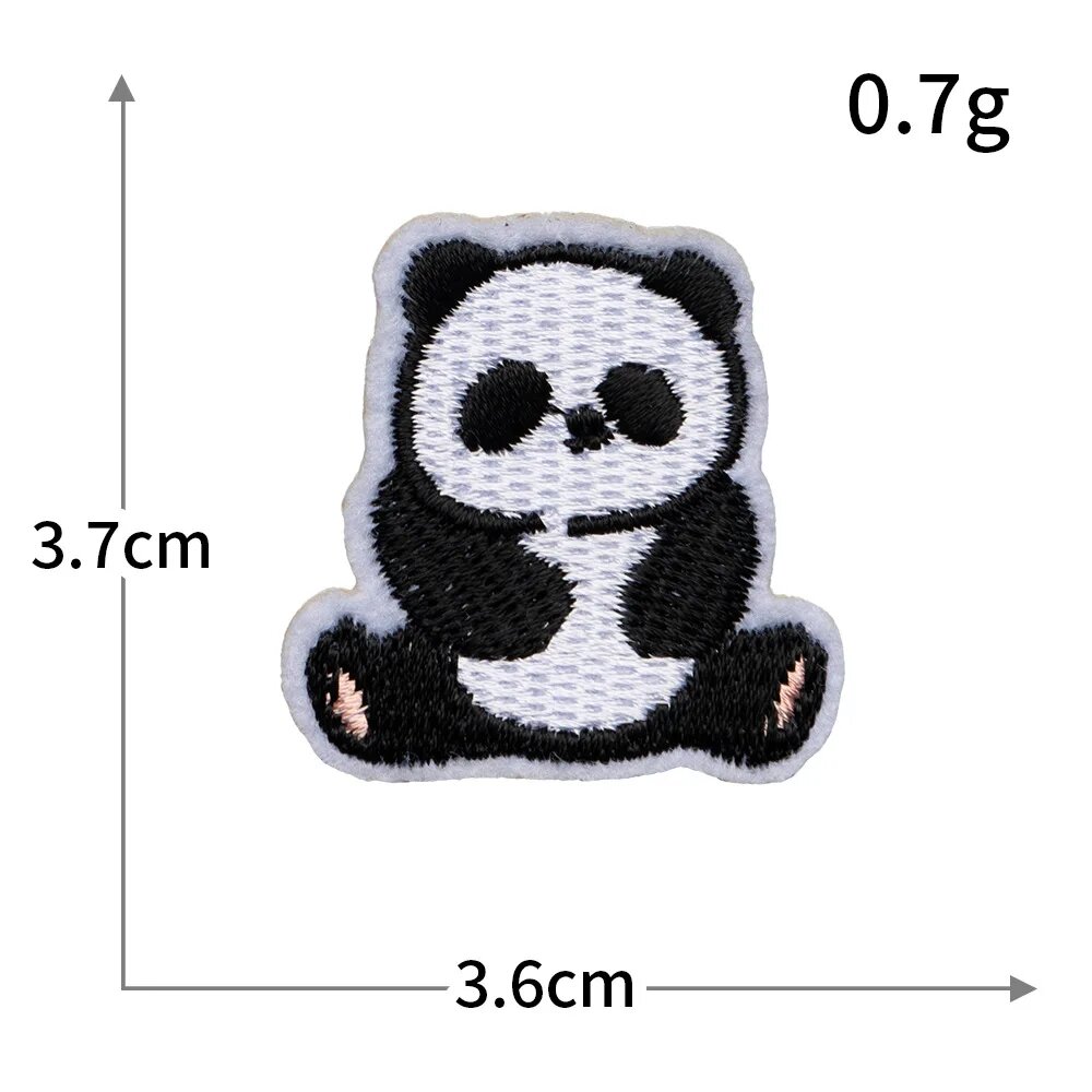 Термонаклейки с вышивкой животные Scp Черный, R3606