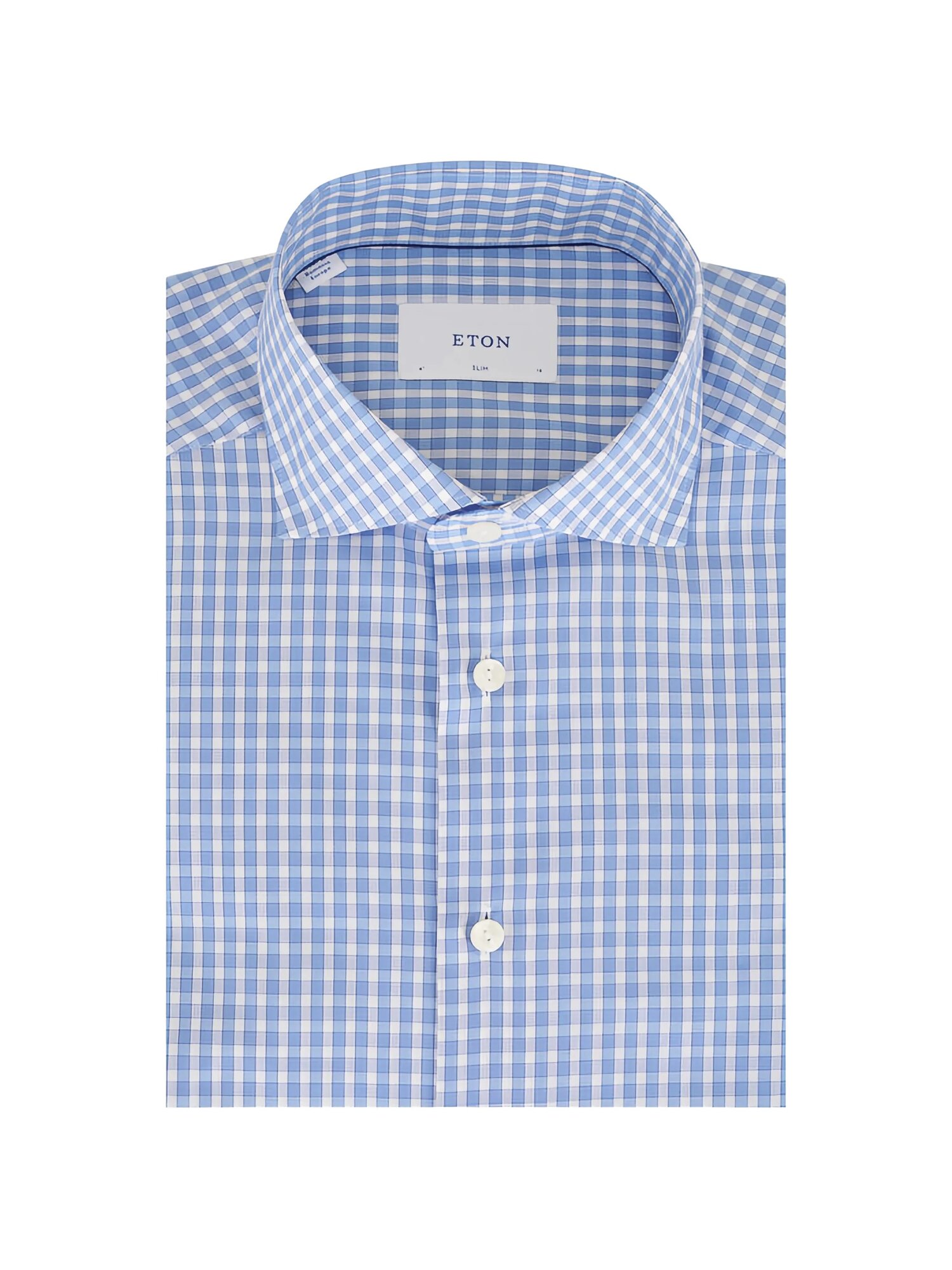 Рубашка Check-pattern button-down cotton shirt