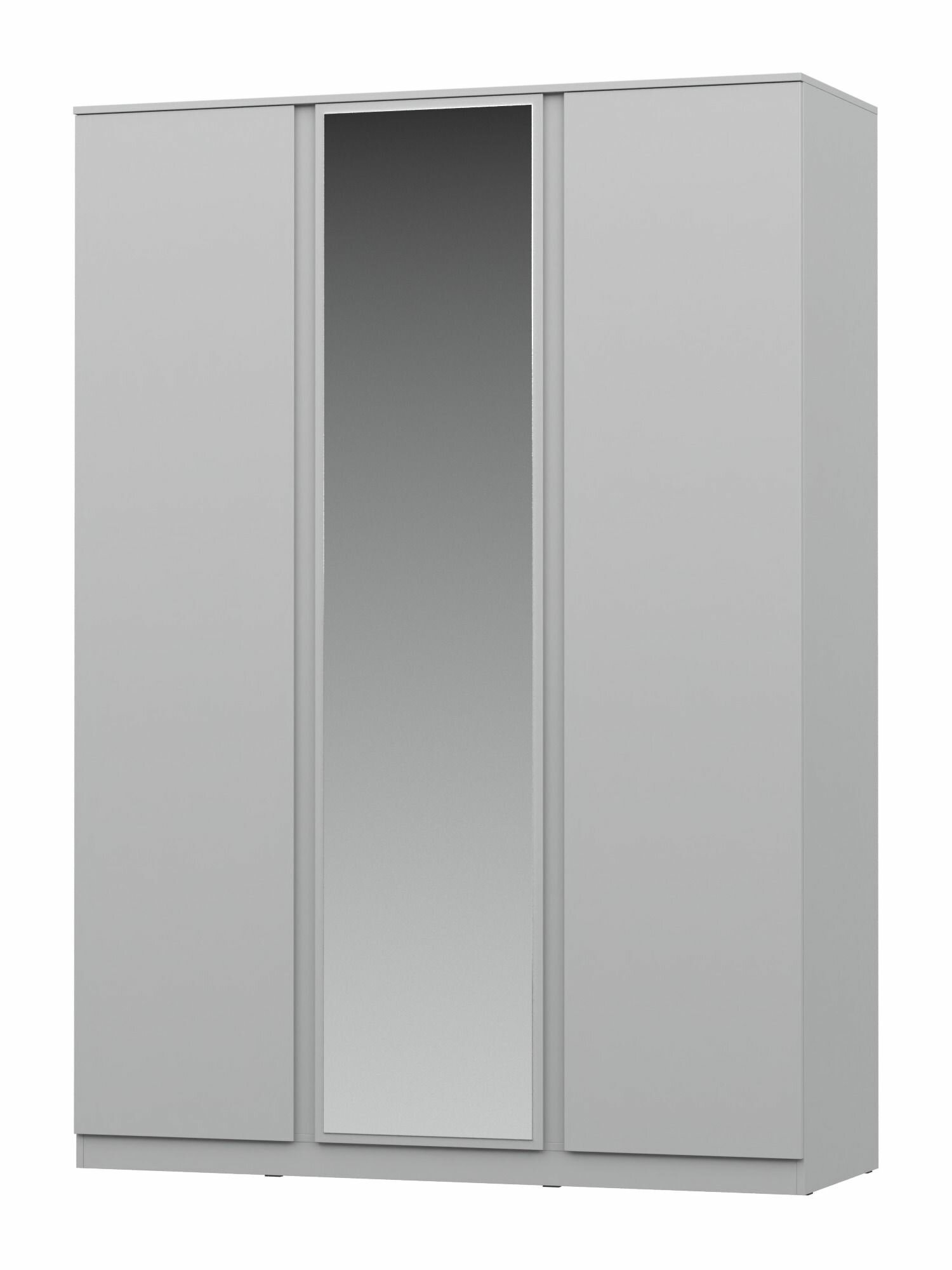 Шкаф STERN 3х дверный с зеркалом, размер 156х58х220см, цвет Белый