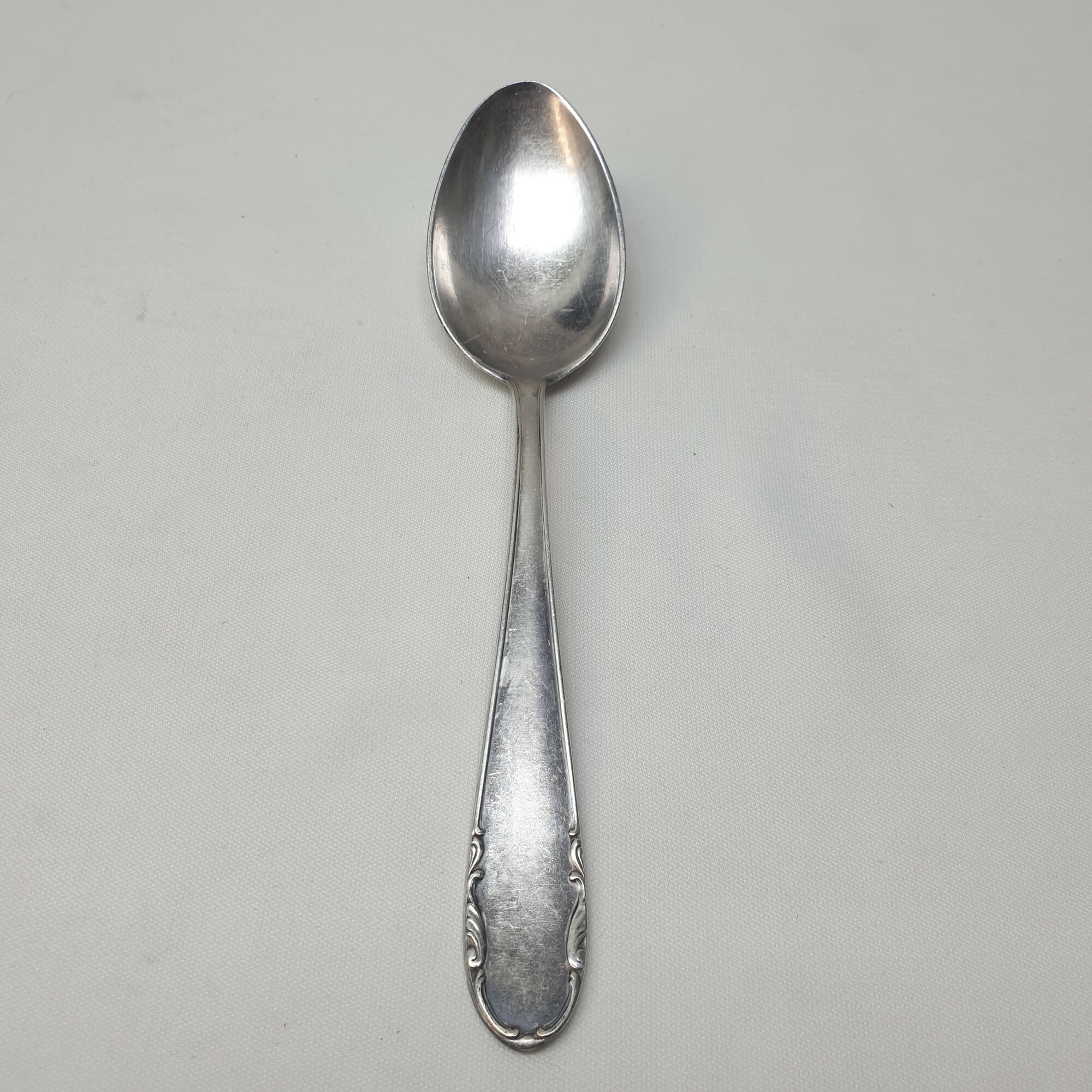 Винтажная столовая ложка BADER, мельхиор. Германия