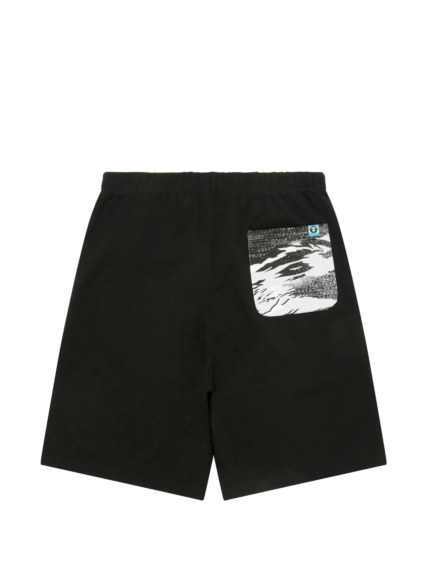 Шорты AAPE BY A BATHING APE Printed-pocket shorts, размер M, черный — фото 1