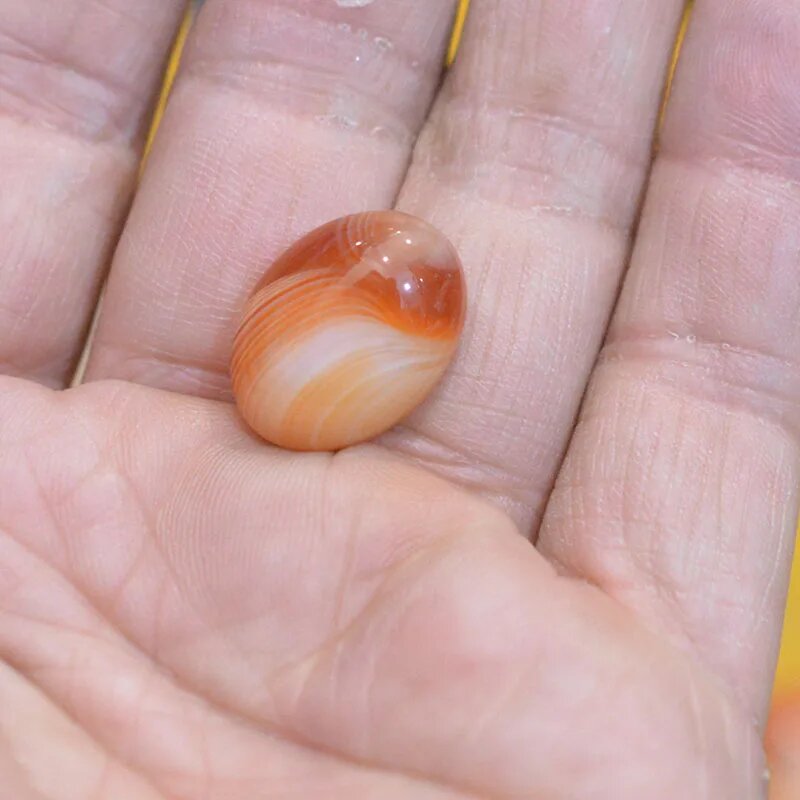 Золотой песок агат кабошон 15x20 мм Изумрудный, 6