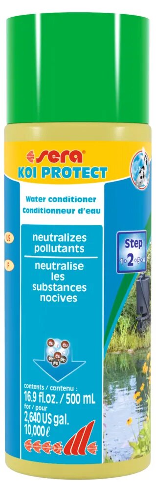 Sera Koi Protect - Средство для подготовки воды в аквариуме для рыбок, 500 мл