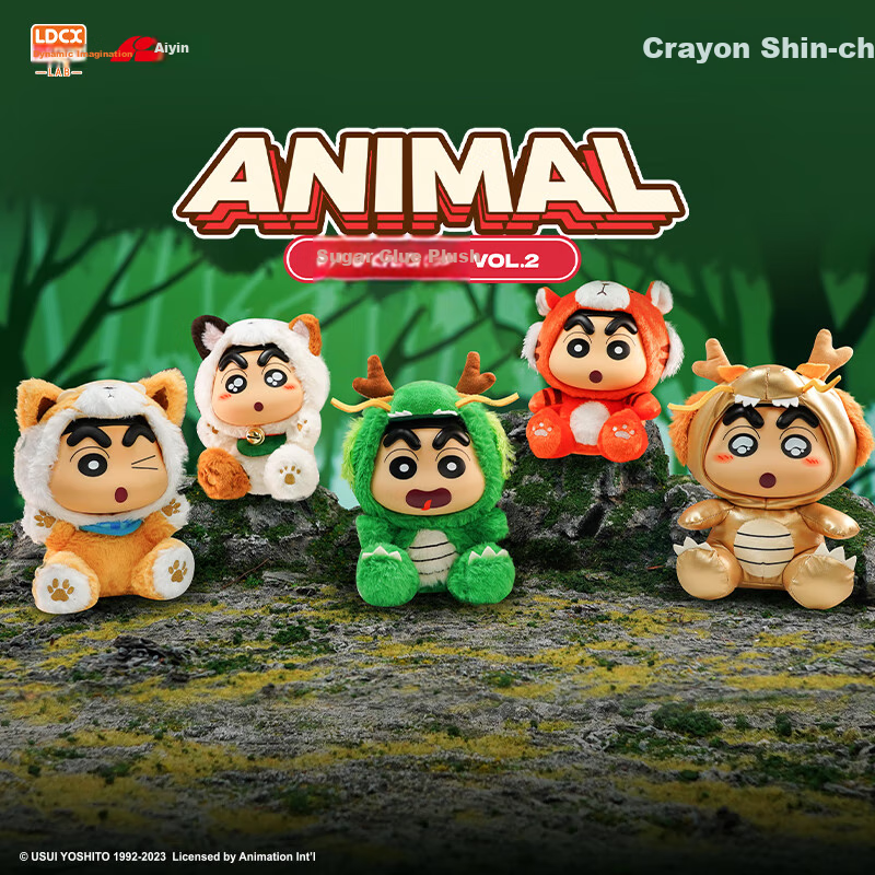 Серия слепых коробок Красная Книга Син-Чань Лунный Новый Год с 4 фигурками, идеальный подарок на День рождения и Новый