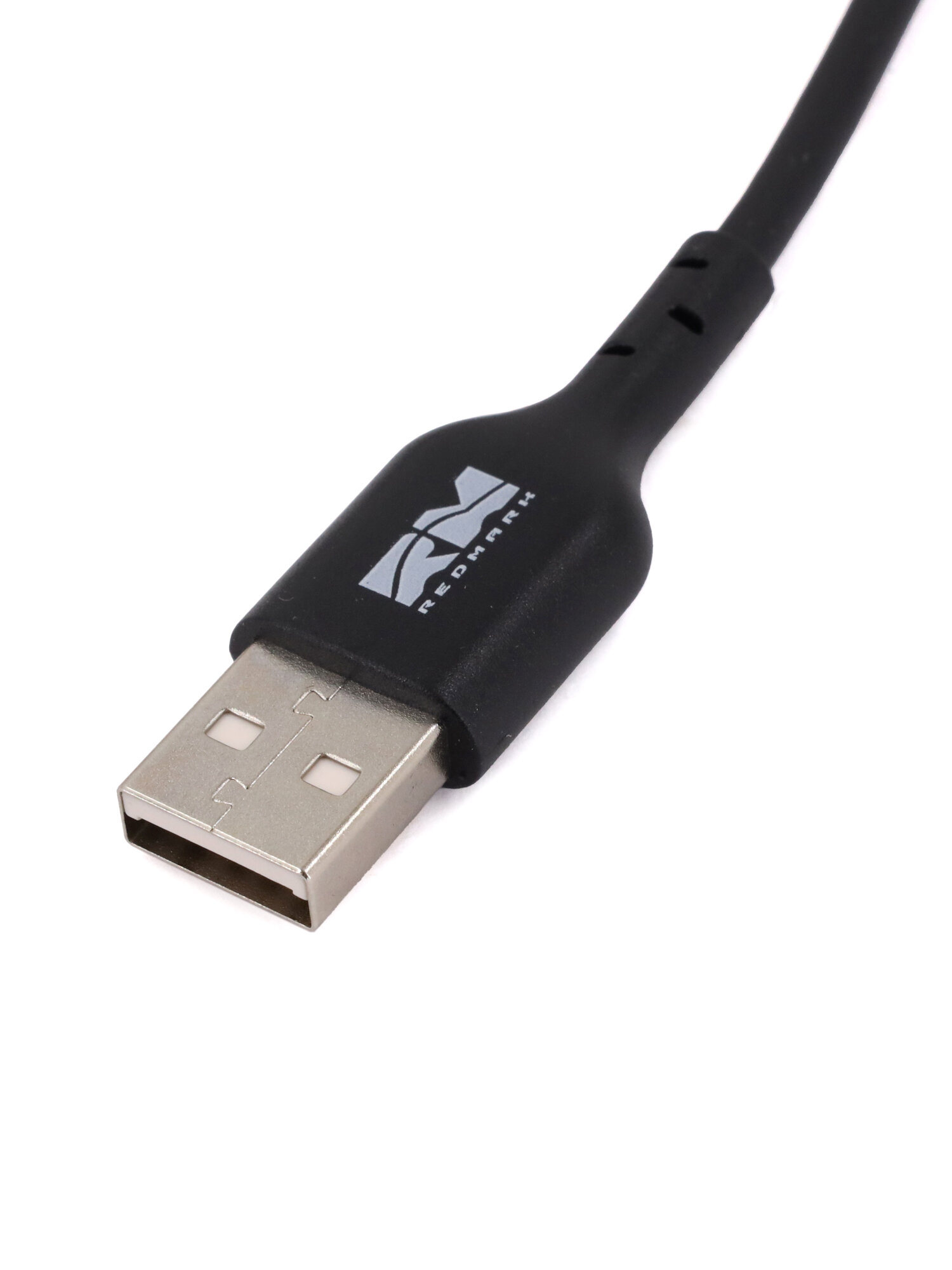Кабель REDMARK micro USB 2.0, длина 1 метр, ПВХ, черный цвет — фото 1