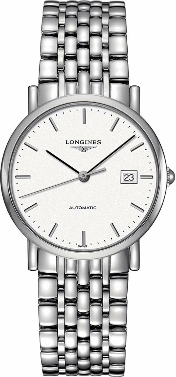 Наручные часы LONGINES, серебряный — фото 1