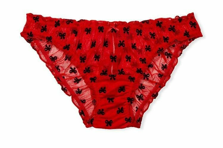 Трусы Victoria's Secret Red Bowknot Print