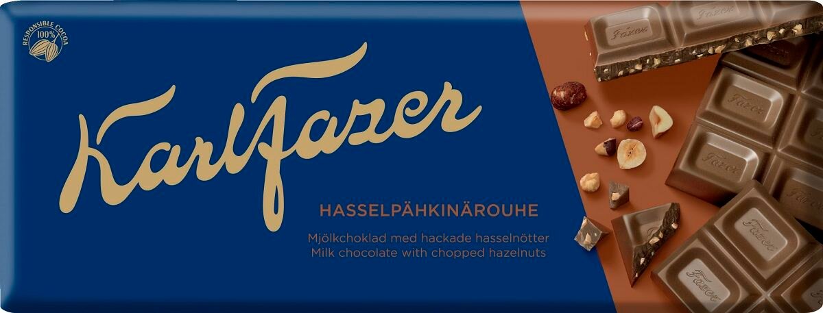 Fazer Hazelnut Шоколад молочный с измельченными фундуком180г