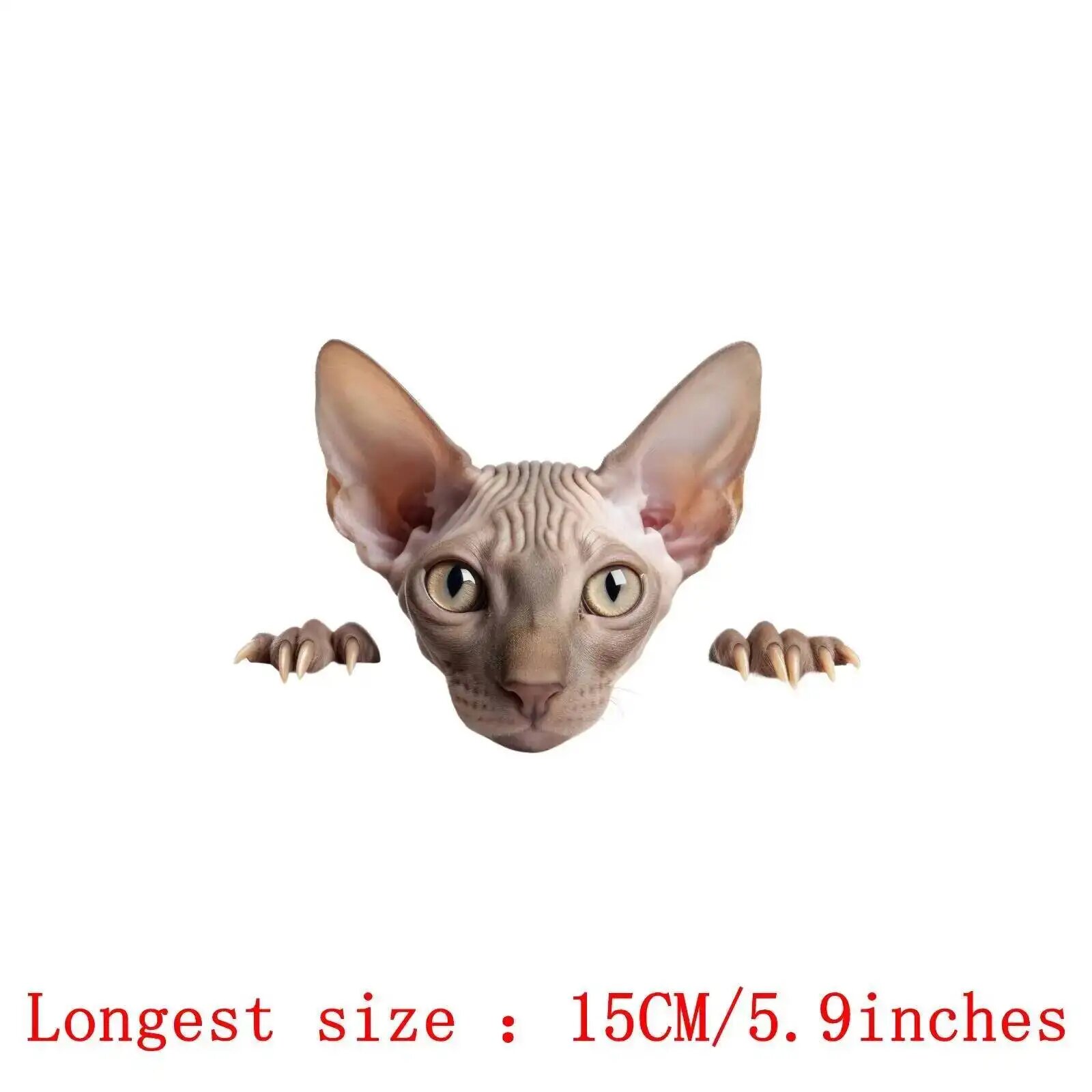 Термонаклейка кот Sphynx, 15 см, YTH0093-27