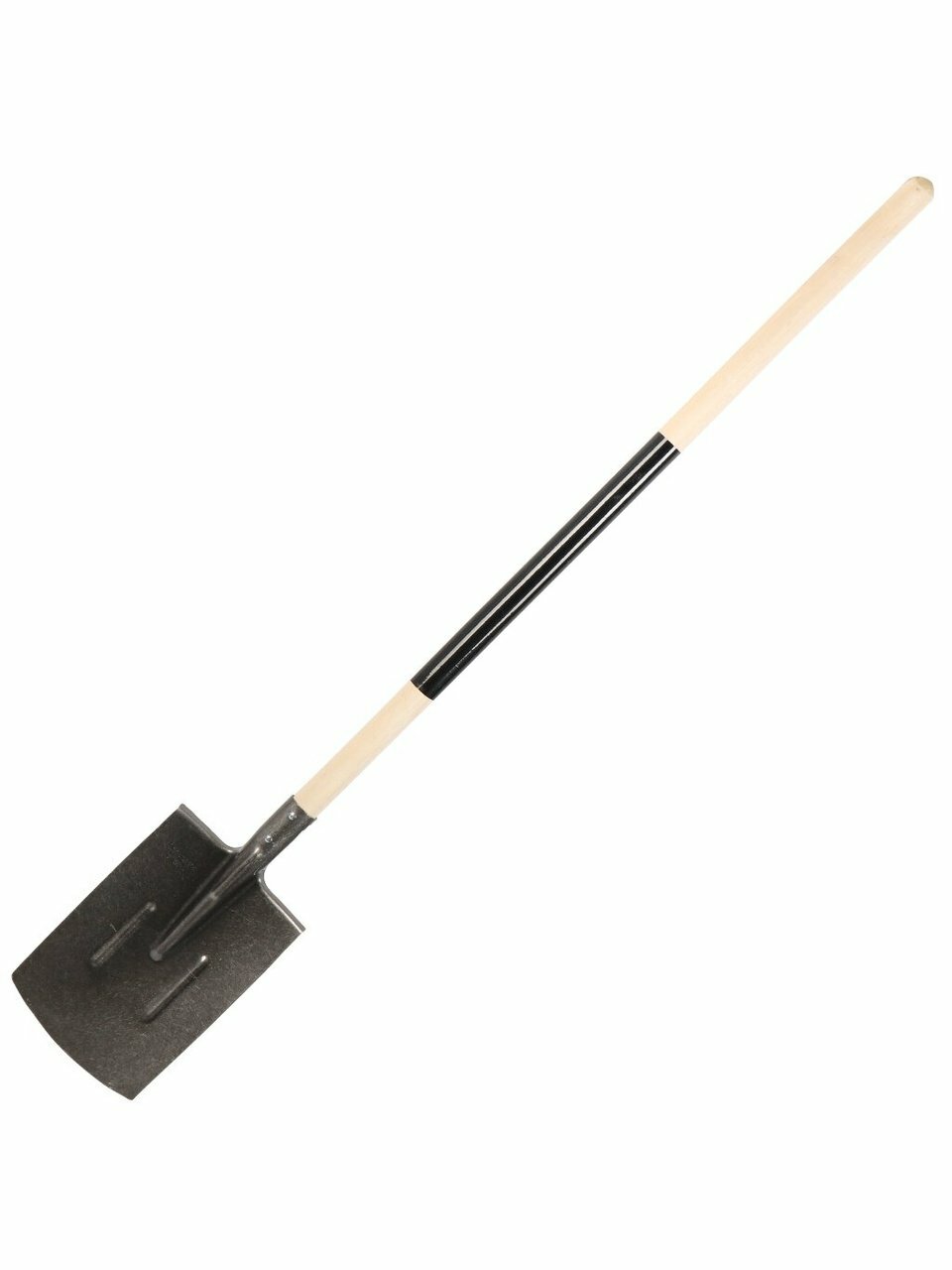 Лопата штыковая, рельсовая сталь, черенок деревянный, СП, прямая