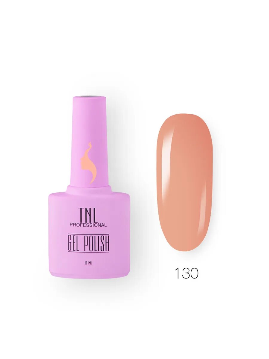 Гель-лак TNL 8 Чувств №130 - южный персик (10 мл.)