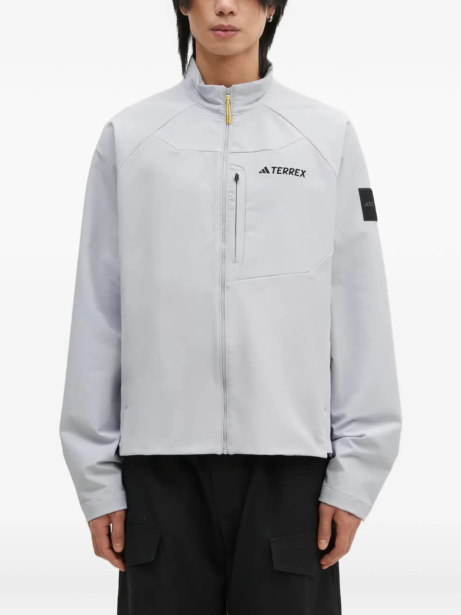 Куртка adidas, размер L, серый