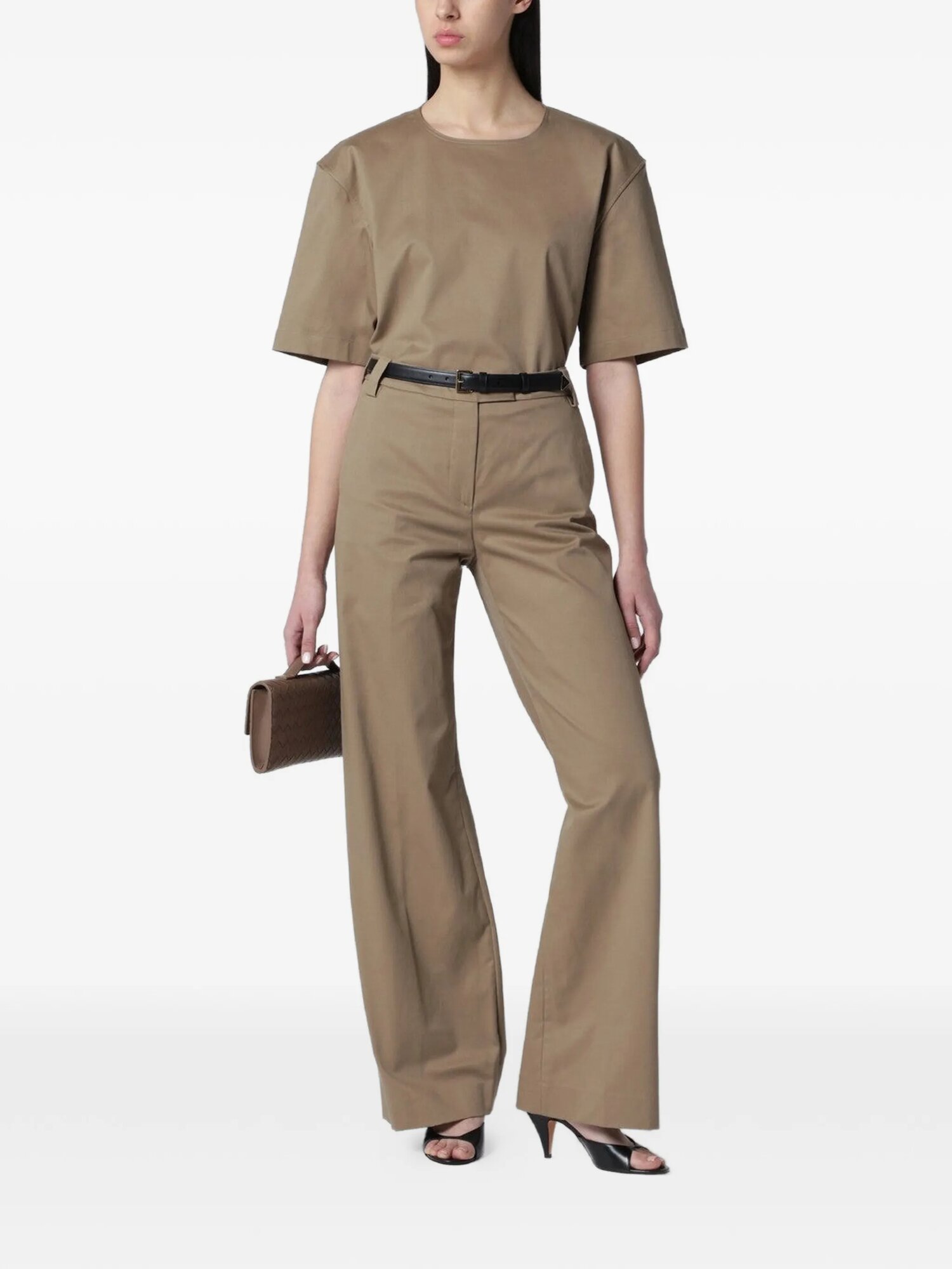 Брюки TheLatest Wide-leg trousers, размер 40, разноцветный — фото 1