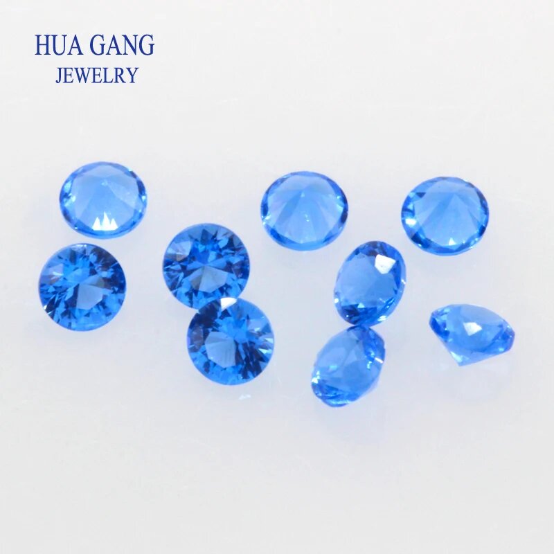 Синие кубические цирконы 0.8мм 500шт, Color: 142 blue nano