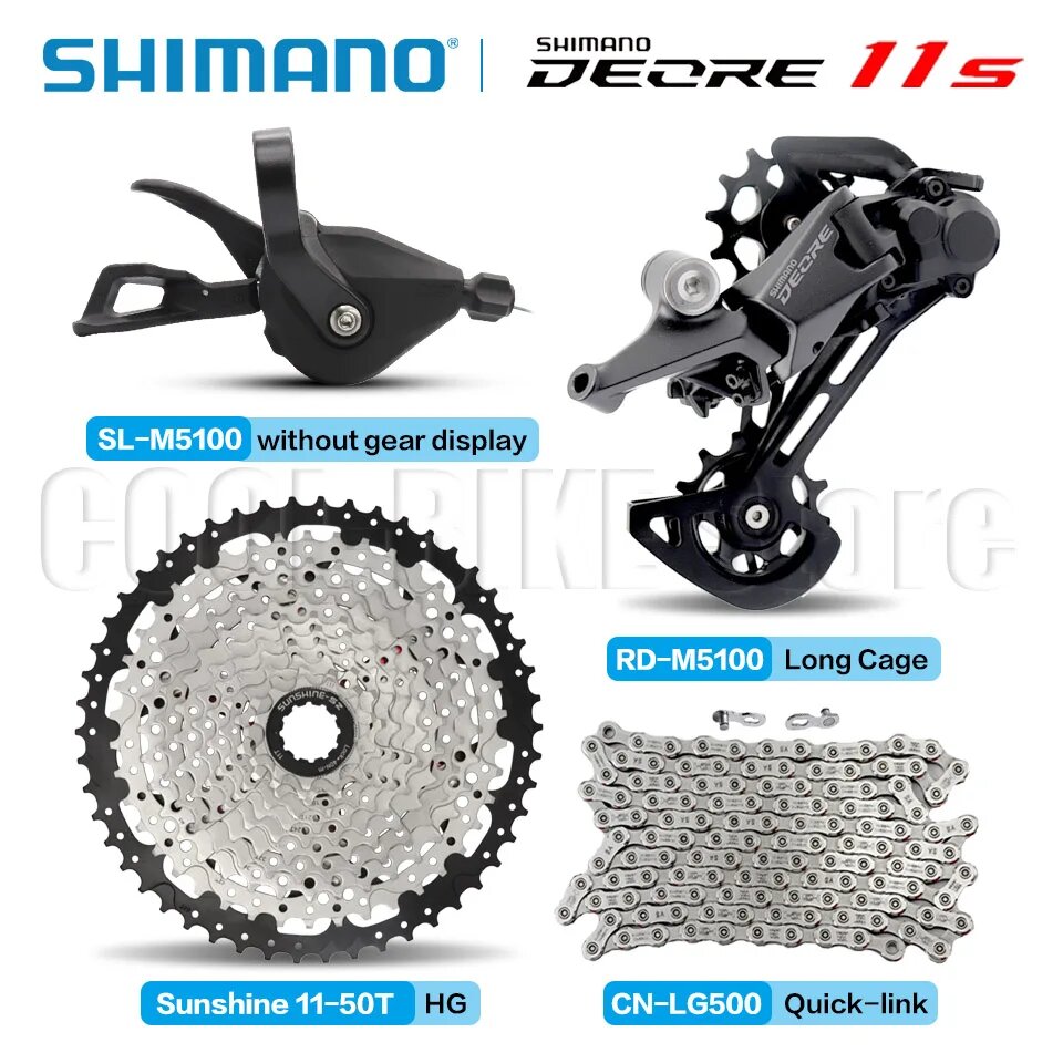 Комплект переключателей Shimano Deore M5100 11 скоростей для горного велосипеда